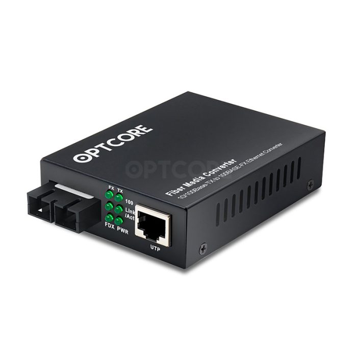 10/100Base-TX to 100Base-FX Fiber Media Converter