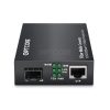 10/100/1000Base-T RJ45 to 1000Base-FX SFP Fiber Media Converter