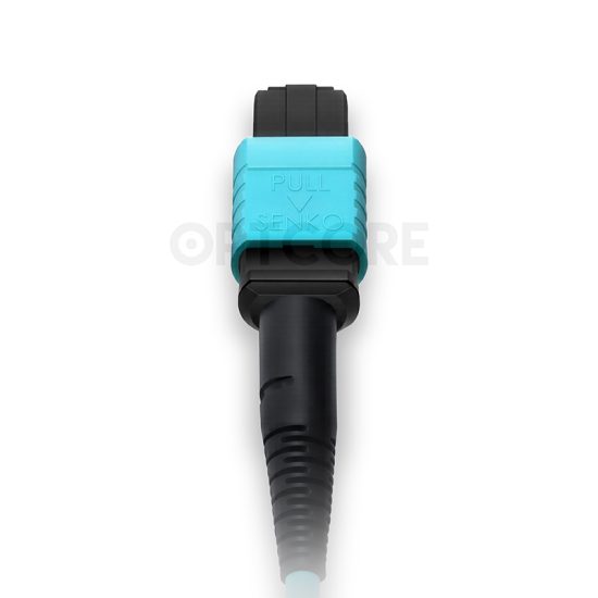 12 Fiber OM3 MPO Fiber Trunk Cable,Female,Type A,LSZH