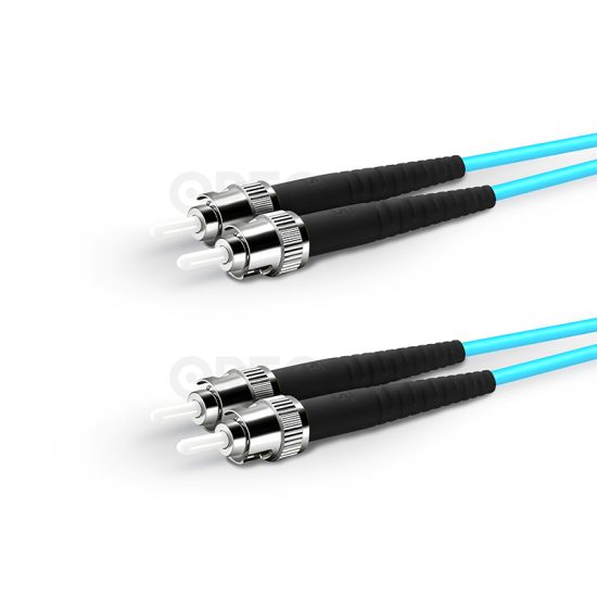 ST-ST 10G OM3 Multimode Duplex Fiber Optic Cable