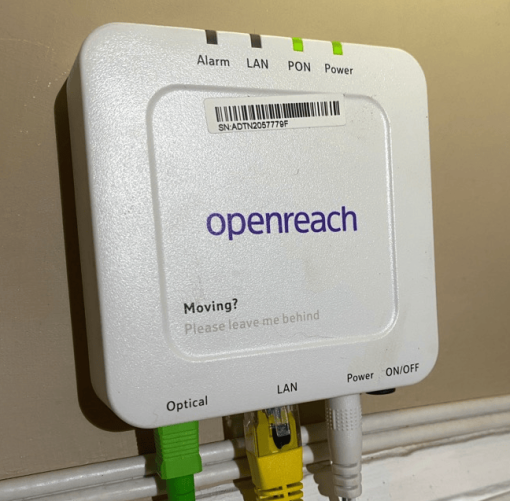 What equipment is needed for fiber optic internet?